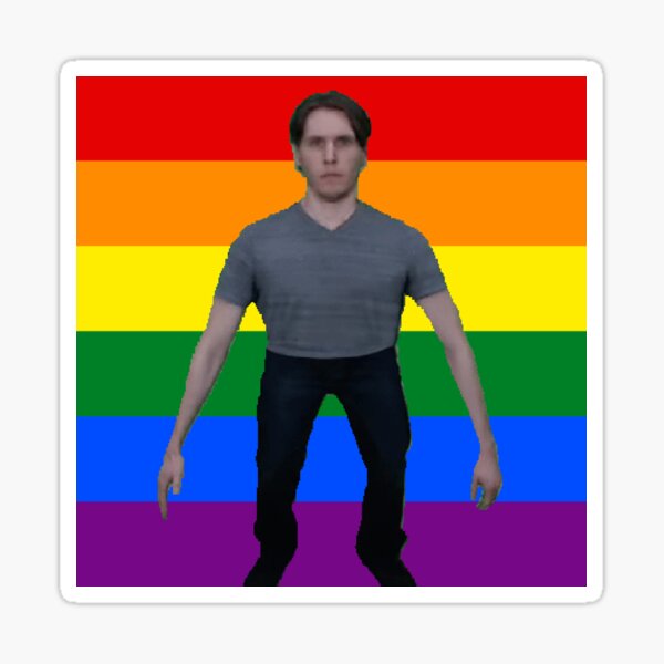 "LGBTQ Jerma Pride" Sticker for Sale by inkethics | Redbubble