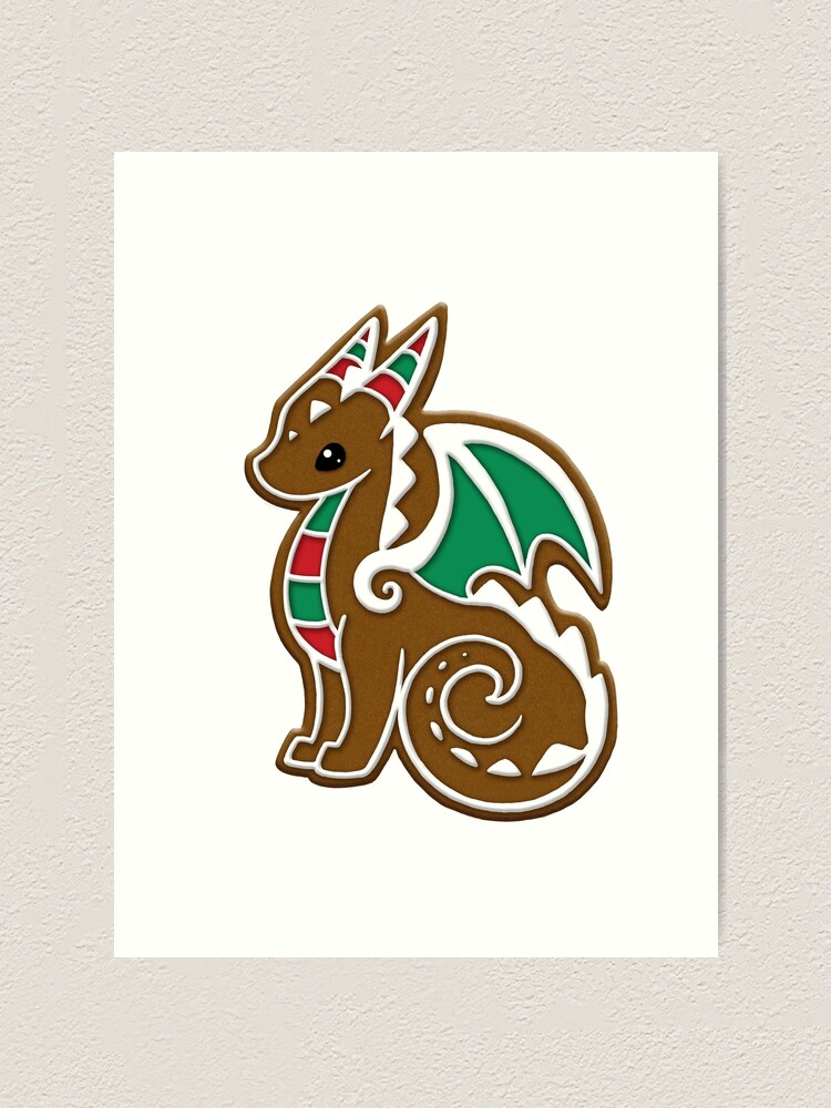 "Gingerbread Dragon" Art Print for Sale by bgolins | Redbubble