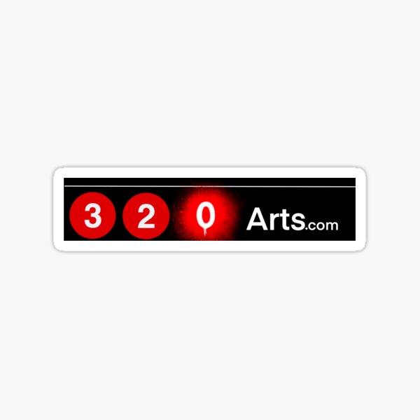 "320Arts.com - Next Stop!" Sticker for Sale by 320-Arts | Redbubble