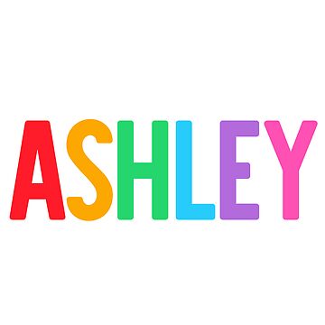 "Ashley Name" Sticker for Sale by A-Personalised | Redbubble
