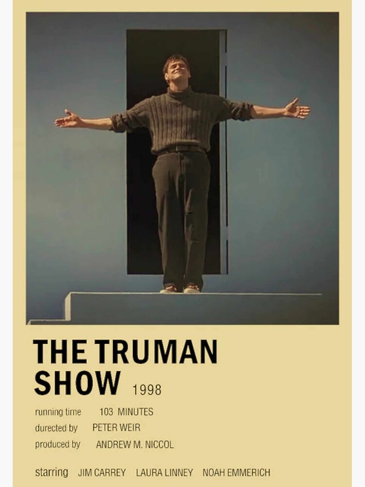 "the truman show new design for you" Poster for Sale by milneblair226 ...