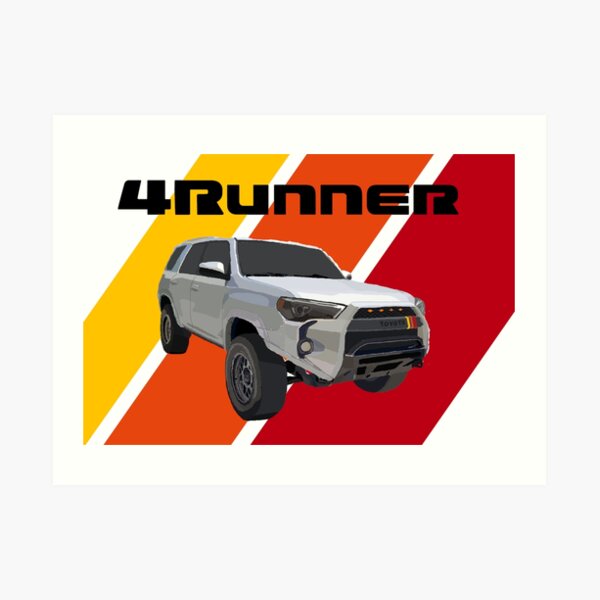 "Toyota TRD Pro 4Runner Retro Stripes Badge Toyota Vintage SR5 TRD Pro ...