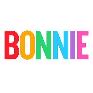 "Bonnie Name" Sticker for Sale by A-Personalised | Redbubble