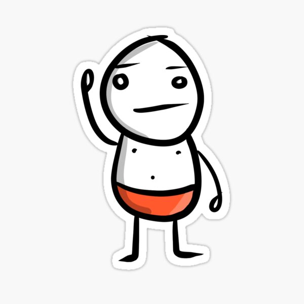 "Summer Stickman " Sticker for Sale by StickingWith | Redbubble