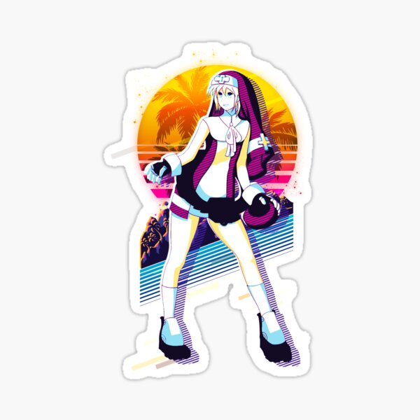 "80s Retro Bridget" Sticker for Sale by rebdaart | Redbubble