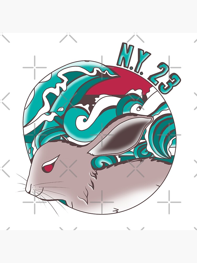 "The Great Wave Rabbit - Dawn of the Year ‘23" Poster for Sale by ...