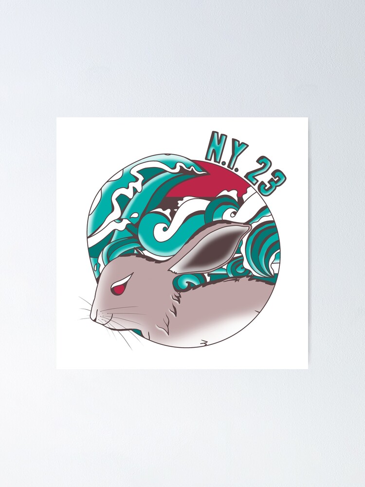 "The Great Wave Rabbit - Dawn of the Year ‘23" Poster for Sale by ...