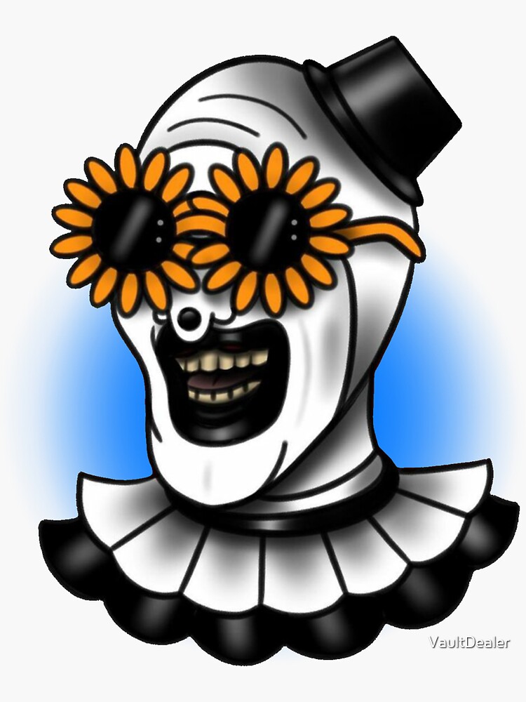 "Art the Clown" Sticker for Sale by VaultDealer | Redbubble