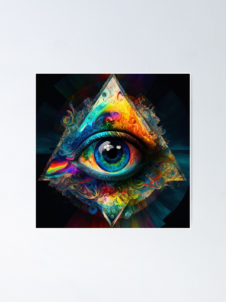 Póster «Ojo que todo lo ve psicodélico surrealista» de Dannypryce ...