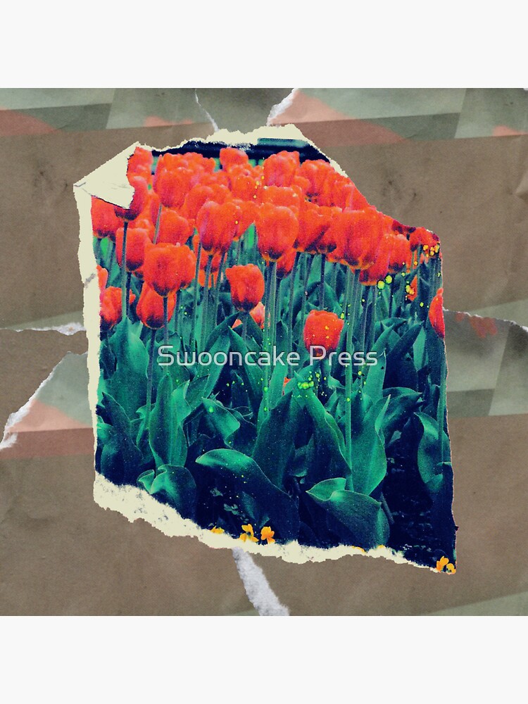 "TULIPS COLLAGE" Sticker for Sale by mistivelvet | Redbubble