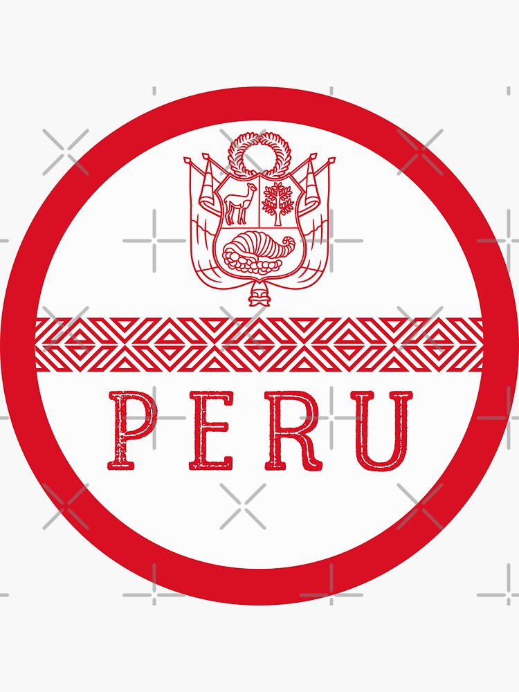 "Peru Retro Roundel" Sticker for Sale by FedSherDesign | Redbubble