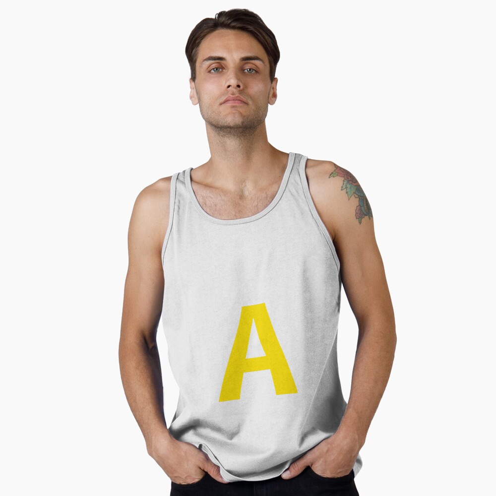 "Yellow color Letter A" Sticker for Sale by WECreations | Redbubble
