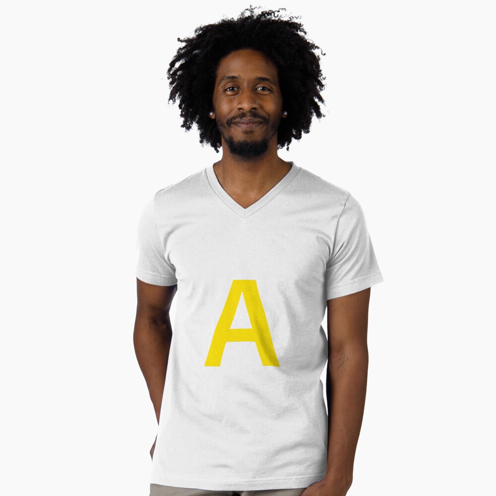 "Yellow color Letter A" Sticker for Sale by WECreations | Redbubble