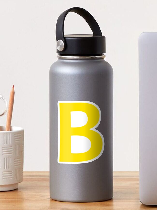 "Yellow color Letter B" Sticker for Sale by WECreations | Redbubble
