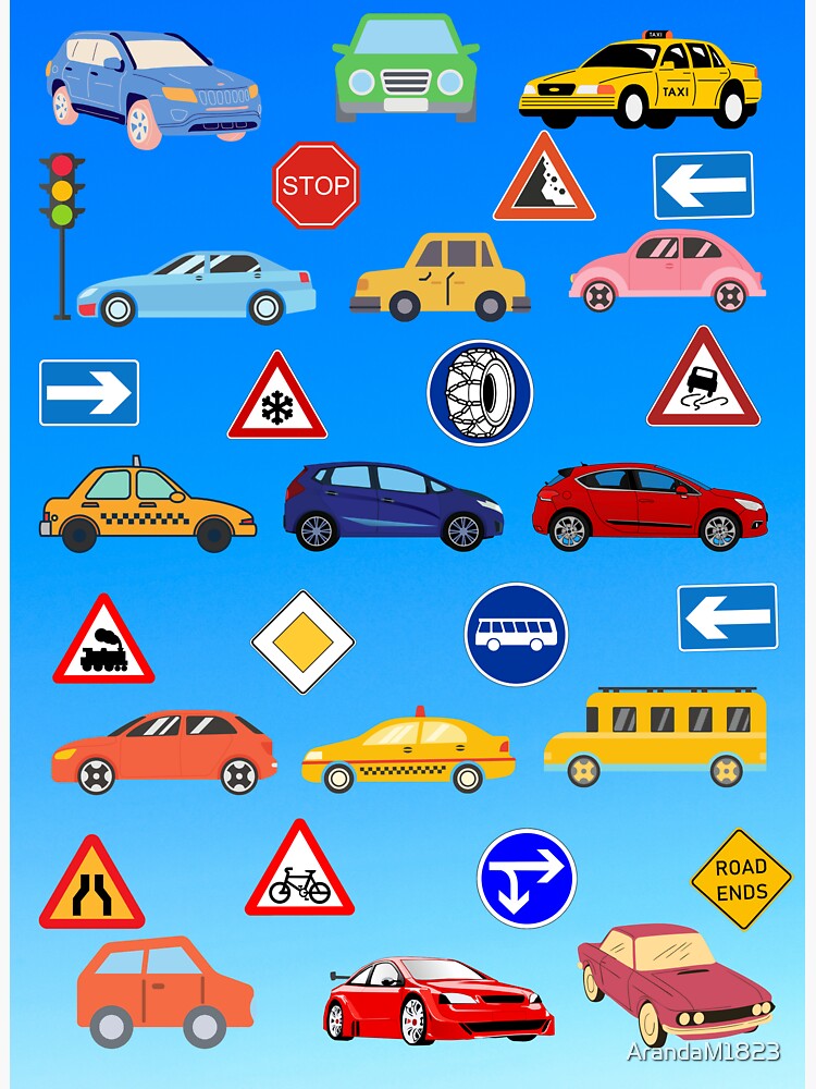 "Traffic" Sticker for Sale by ArandaM1823 | Redbubble