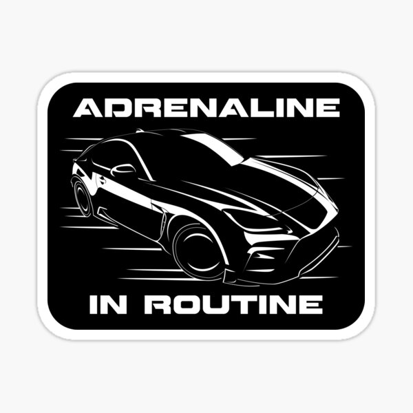 "GR86 Silhouette Adrenaline In Routine" Sticker for Sale by MivecPower ...