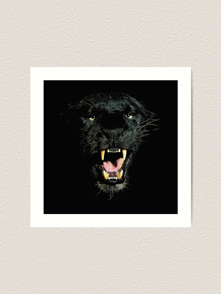 "Black Phanter Face" Art Print by EliaESchutt | Redbubble