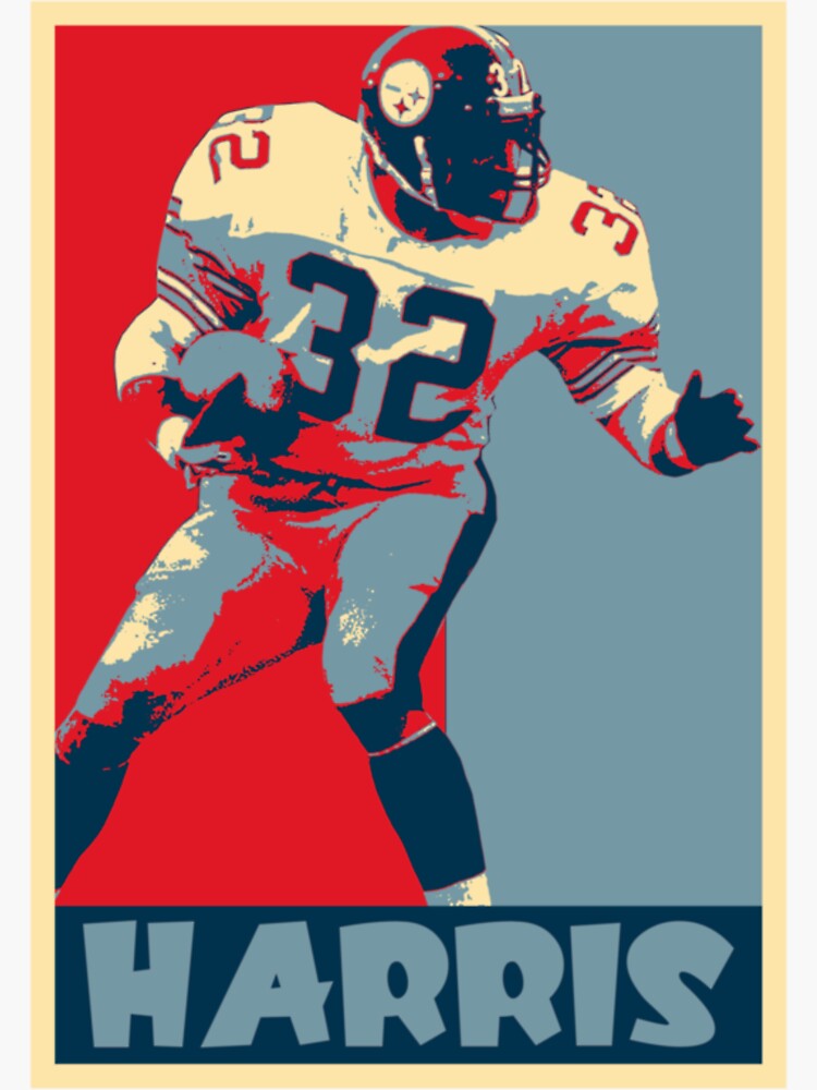 "Franco Harris Franco Harris Franco Harris R.I.P Franco Harris" Sticker ...