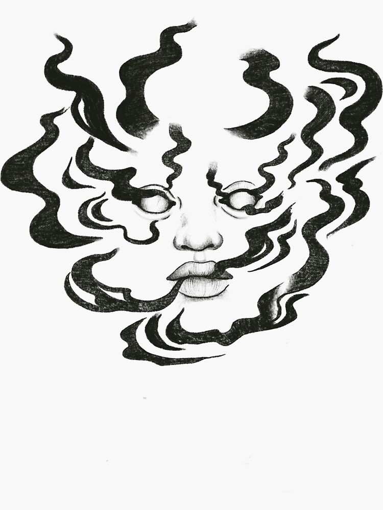 "Human soul floating " Sticker for Sale by kitchen-kit | Redbubble