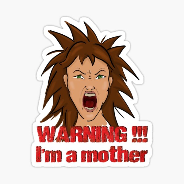 "angry mother" Sticker for Sale by Themys24 | Redbubble