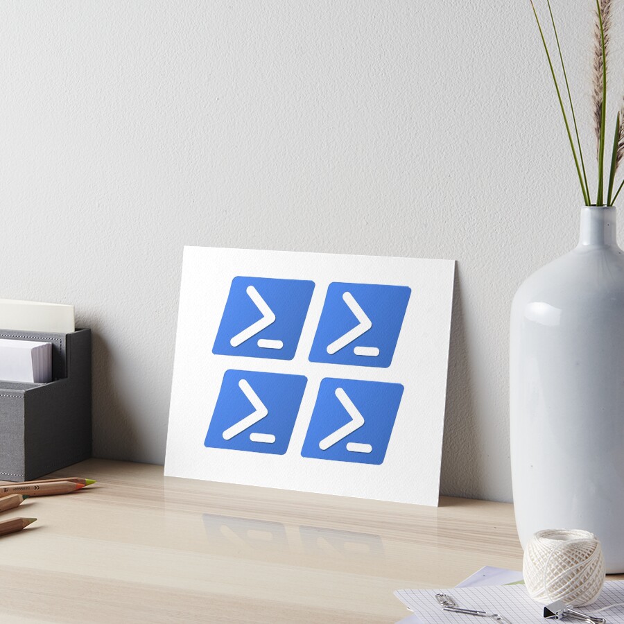 "Powershell Logo" Art Board Print for Sale by MrShy | Redbubble