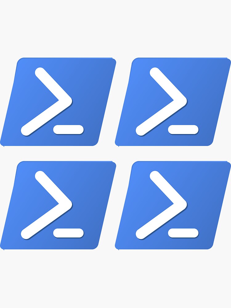 "Powershell Logo" Sticker for Sale by MrShy | Redbubble