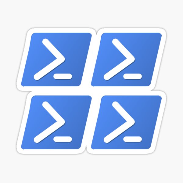 "Powershell Logo" Sticker for Sale by MrShy | Redbubble
