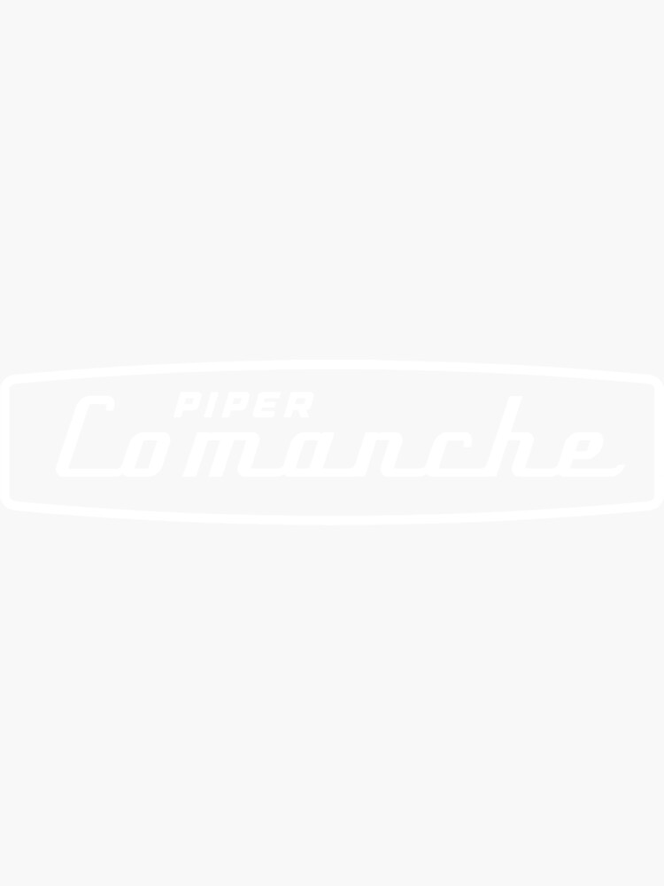 "COMANCHE PIPER" Sticker for Sale by ZacKlawitter14 | Redbubble