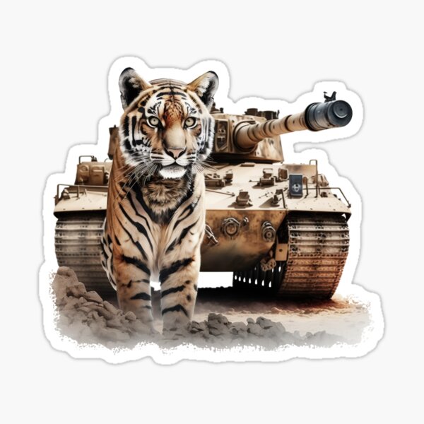 "Tiger Tank" Sticker for Sale by Briggsys | Redbubble
