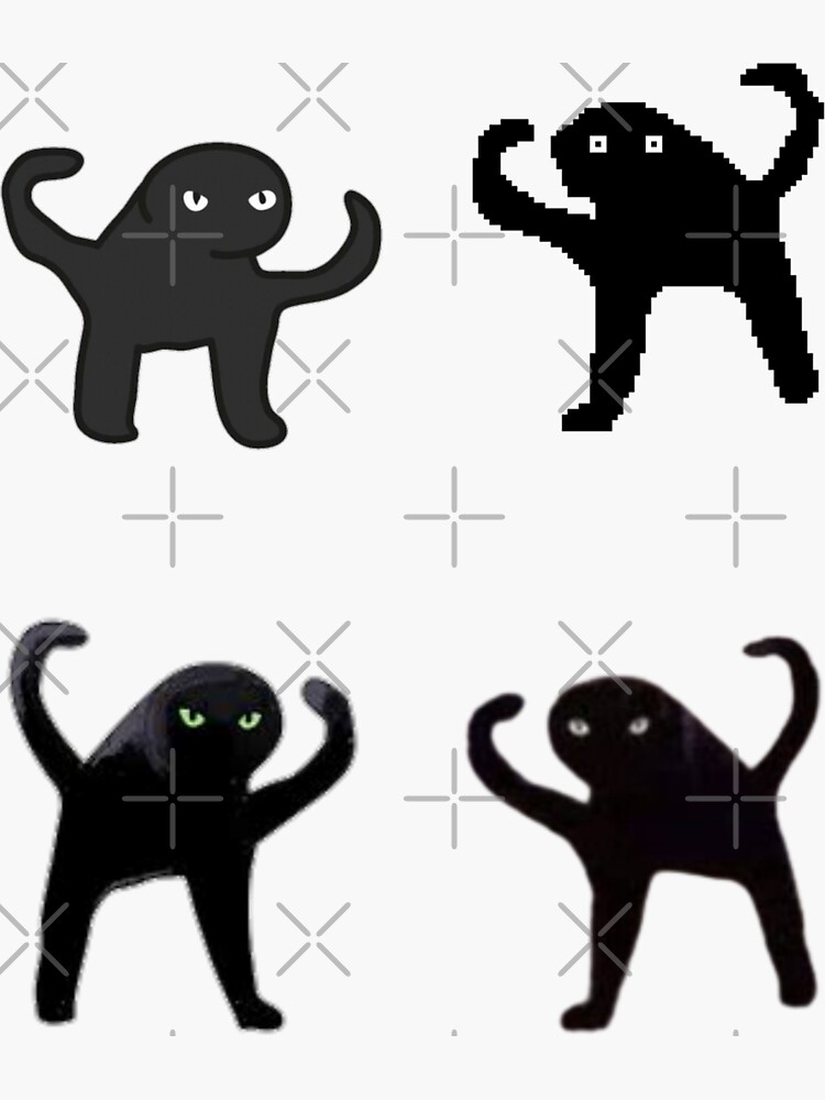"Meme Cursed Cats Sticker Pack" Sticker for Sale by redakhatib | Redbubble