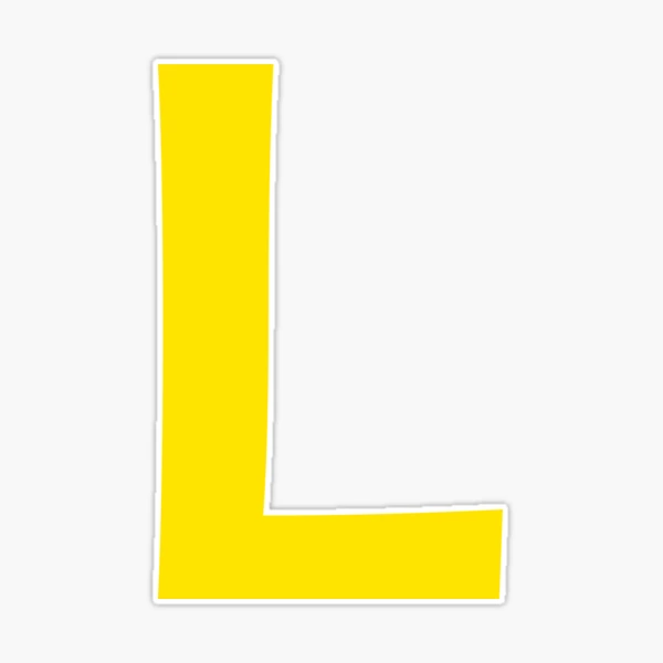 Yellow Letter L Blocks With Lines Color Alphabet Block Letter L