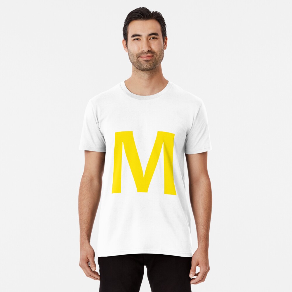 "Yellow color Letter M" Sticker for Sale by WECreations | Redbubble