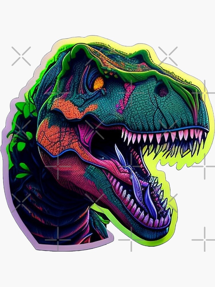 "How Ridiculous Rexy tyrannosaurus Merch prehistoric dinosaur" Sticker ...