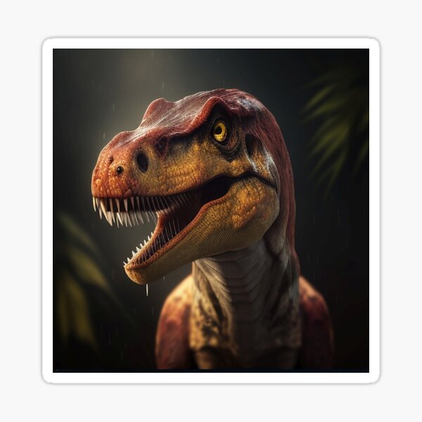 "How Ridiculous Rexy tyrannosaurus Merch prehistoric dinosaur" Sticker ...