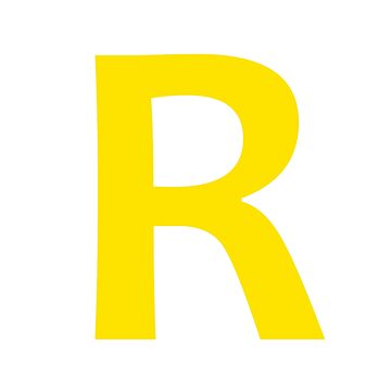"Yellow color Letter R" Sticker for Sale by WECreations | Redbubble