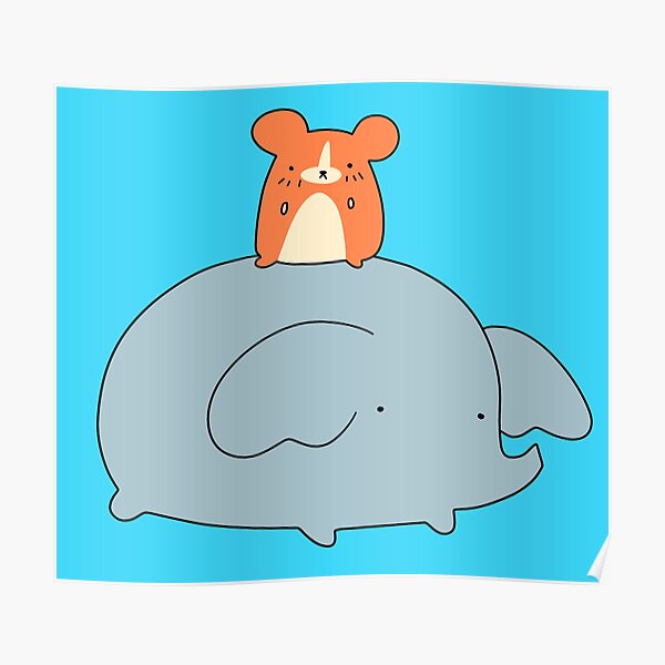 "Hamster und Elefant" Poster von SaradaBoru | Redbubble