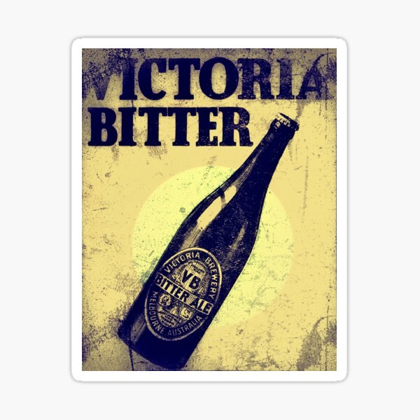"Beer Label 1920s Australia Melbourne VB" Sticker for Sale by Duncan ...