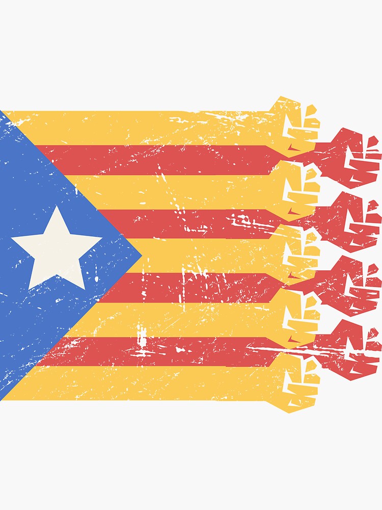 "Distressed Catalonia Independence Flag" Sticker for Sale by ethandirks ...