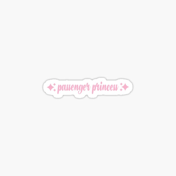 "Passenger Princess Car Mirror Decal, Car Mirror Sticker, Rear View ...