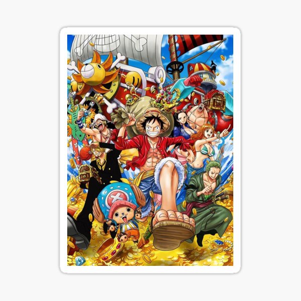 "Luffy And Crews" Sticker for Sale by maria-myers809 | Redbubble