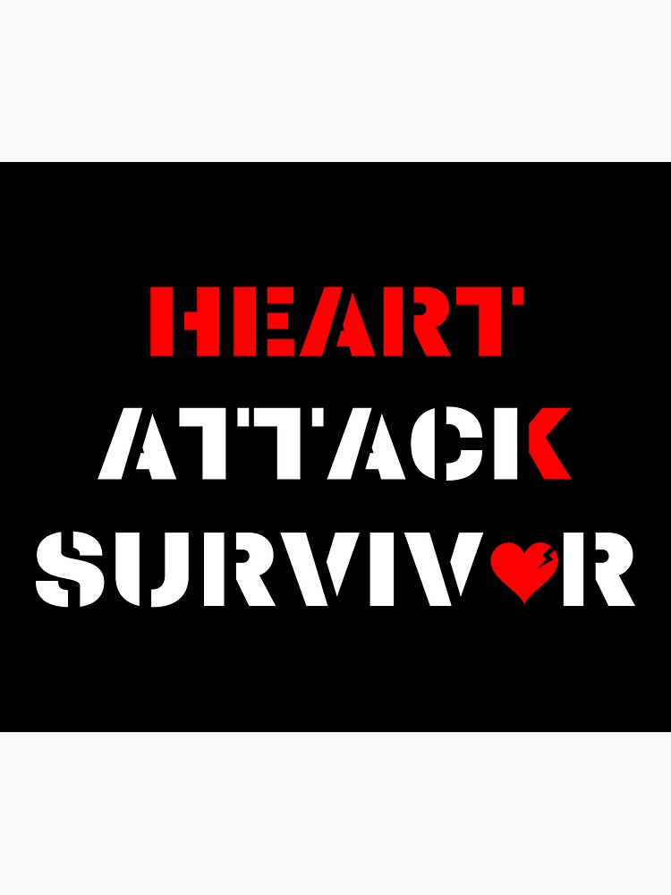 "Heart attack survivor motivational design" Sticker for Sale by ...