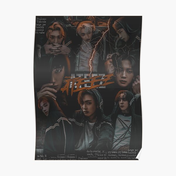 "ATEEZ HALAZIA" Poster for Sale by Chaeyoung21 | Redbubble