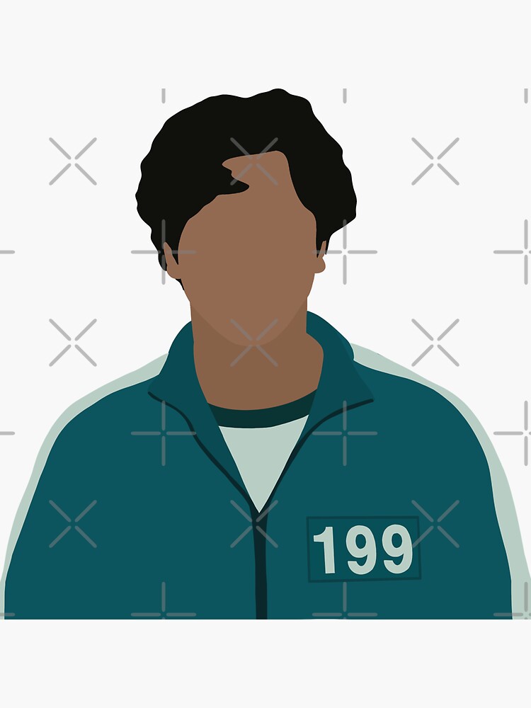 "Squid Game 199 | Abdul Ali" Sticker for Sale by Kalliannaa | Redbubble