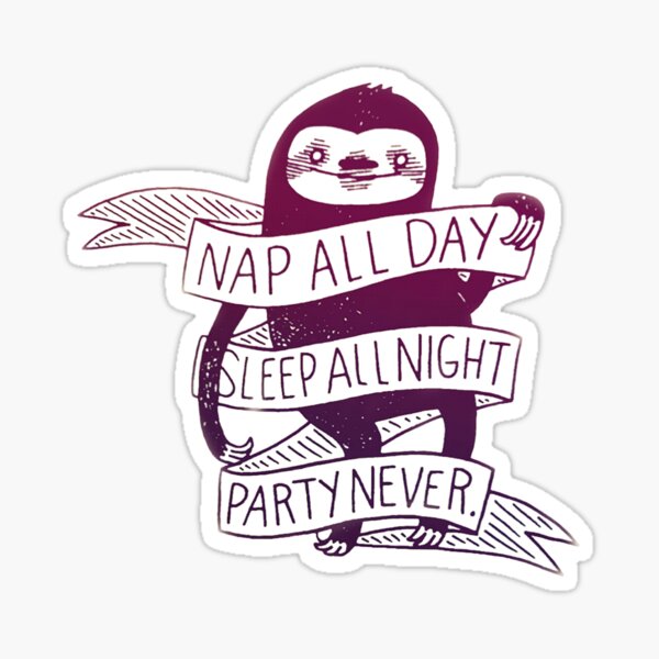 "Sloth funny memes" Sticker for Sale by JapanLifeVibes | Redbubble