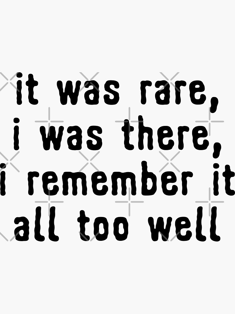 "all to well lyric" Sticker for Sale by YahahaStore | Redbubble