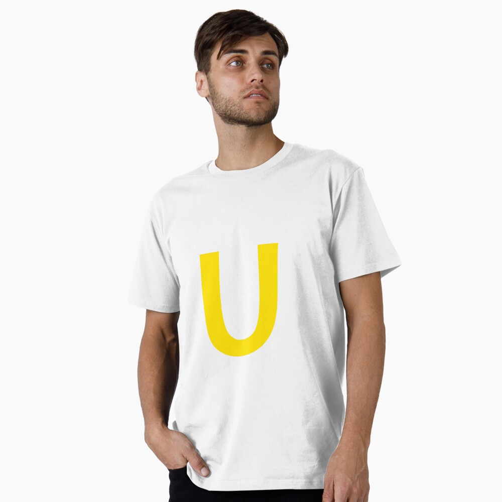 "Yellow color Letter U" Sticker for Sale by WECreations | Redbubble