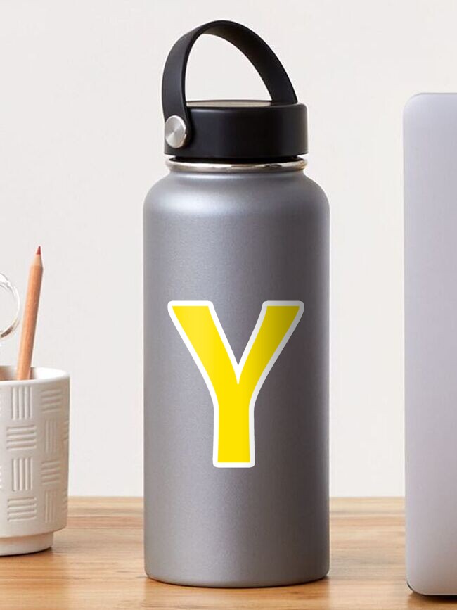 "Yellow color Letter Y" Sticker for Sale by WECreations | Redbubble