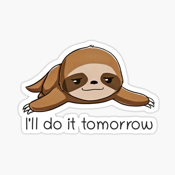 "Cute sloth funny meme" Sticker for Sale by JapanLifeVibes | Redbubble