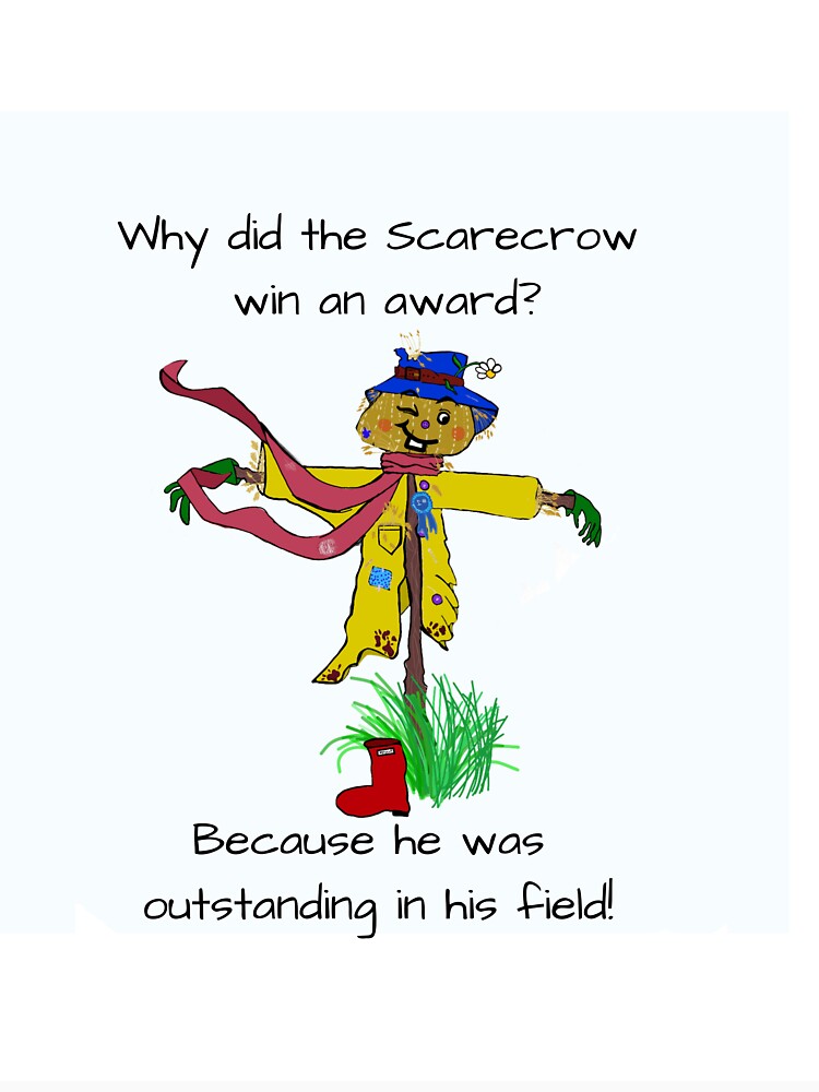 "Humorous scarecrow joke" Pullover Hoodie for Sale by Marianngozo ...