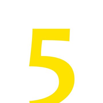 "Yellow color Number 5 | Yellow color Number Five" Essential T-Shirt ...